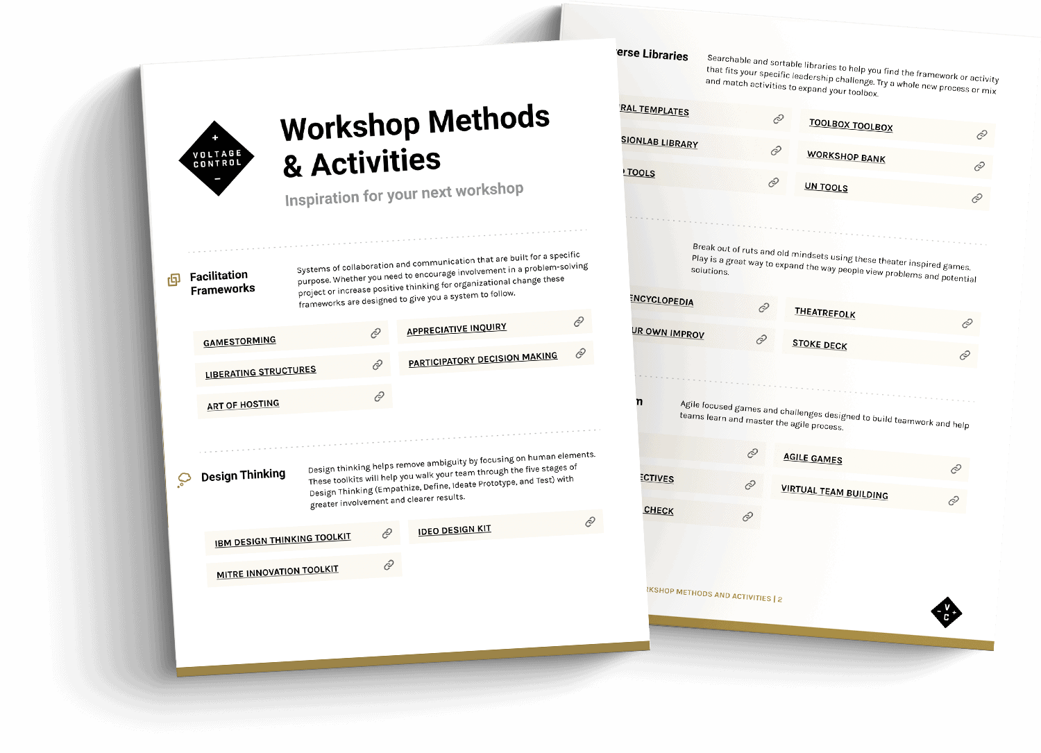 Workshop Methods & Activities + Voltage Control